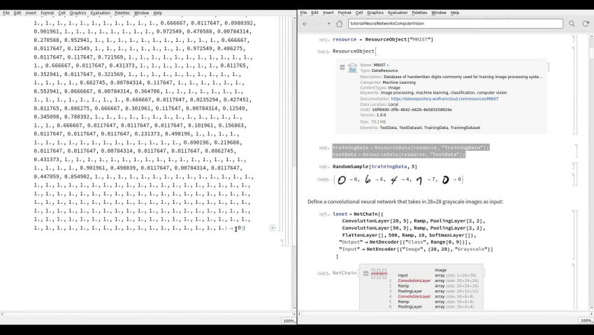 Deep learning avec Mathematica - 1 - Les données - Peertube du DIRO