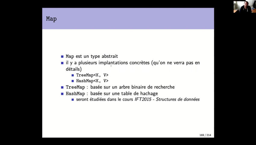 Module 6. Introduction aux structures de données.07 Le tableau assiciatif - Peertube du DIRO