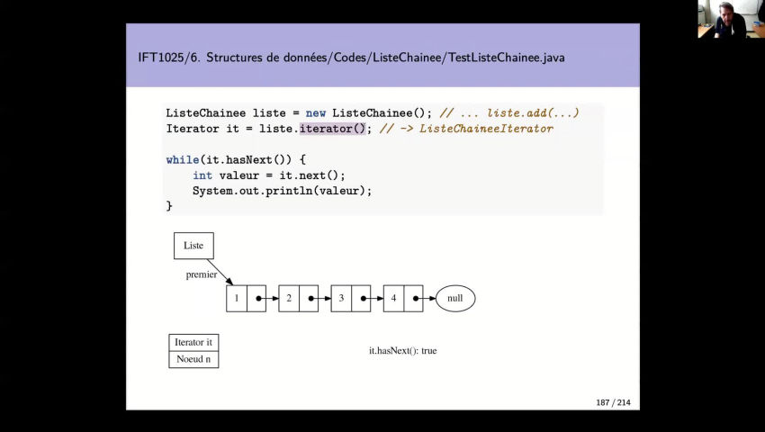Module 6. Introduction aux structures de données.08 Les itérateurs - Peertube du DIRO